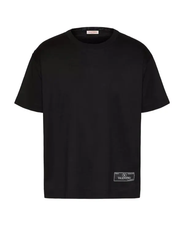 Valentino Garavani Logo Patch Crewneck T-shirt