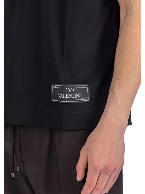 Valentino Garavani Logo Patch Crewneck T-shirt