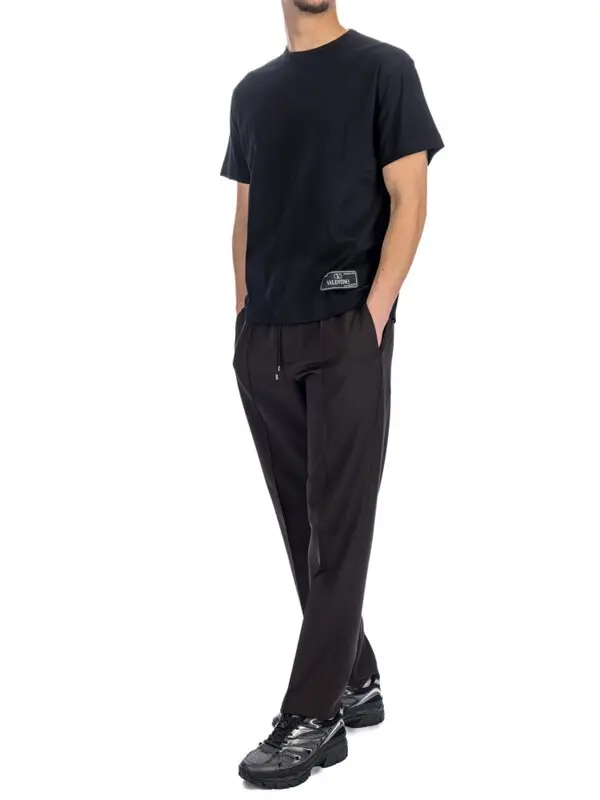Valentino Garavani Logo Patch Crewneck T-shirt