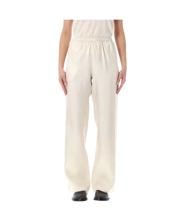 Loulou De Saison Alera Silk Straight-leg Pants