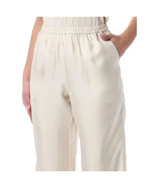Loulou De Saison Alera Silk Straight-leg Pants