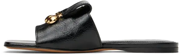 Marni Leather Sandals With Logo-engraved Hardware