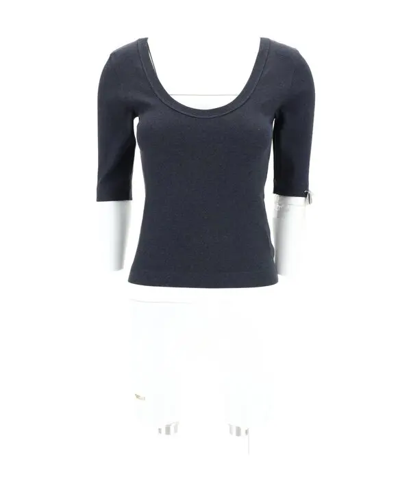 Brunello Cucinelli Three-quarter Sleeve Knit Top