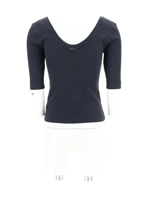 Brunello Cucinelli Three-quarter Sleeve Knit Top