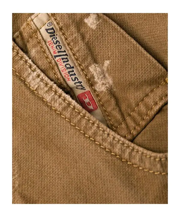 DIESEL® Straight-leg Cargo Jeans - Brown