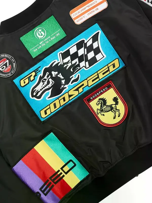 GODSPEED Multi-patch Bomber Jacket