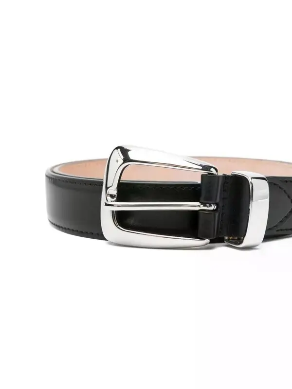 Khaite Benny Leather Belt - Black