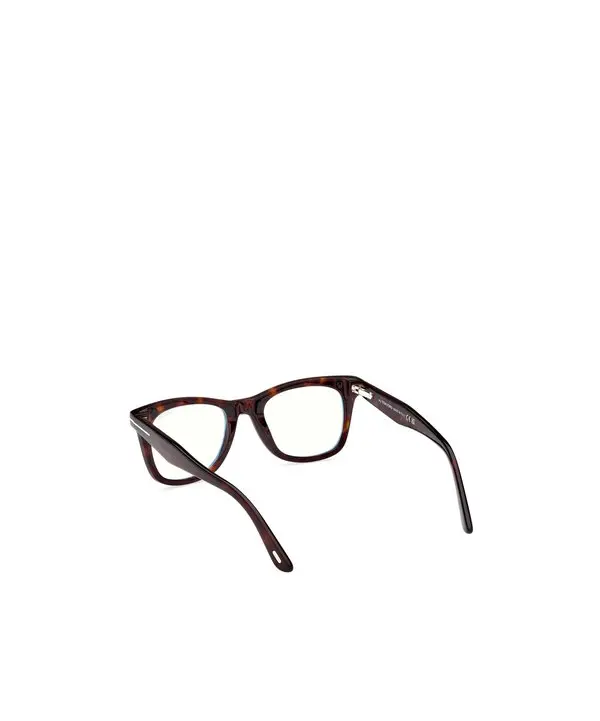 TOM FORD Logo Plaque Square-frame Glasses - Gray
