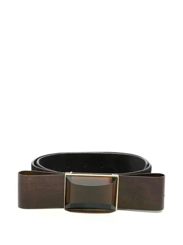 Gianfranco Ferre Bow Detail Buckle Belt - Black