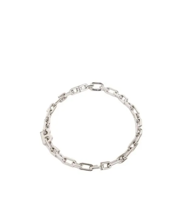 Balenciaga B Chain Necklace - Silver
