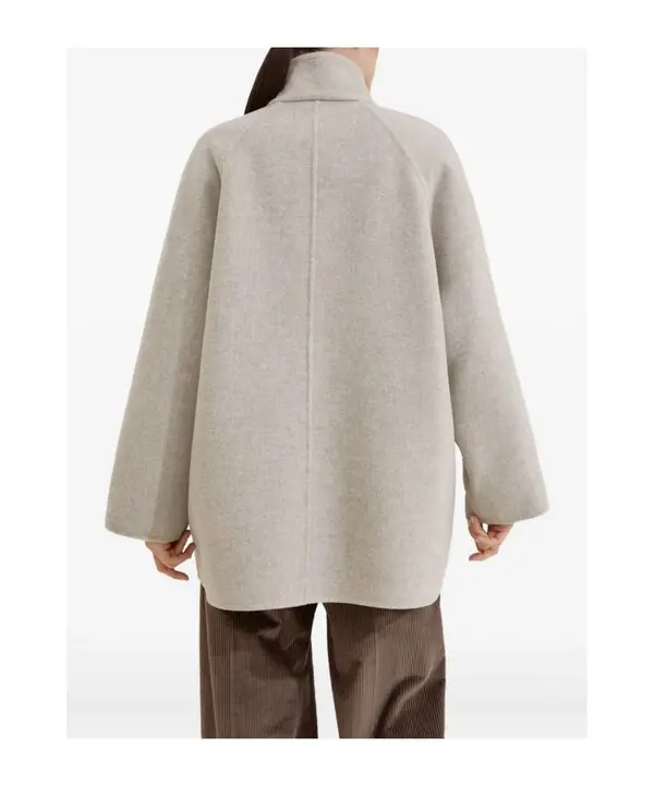 Brunello Cucinelli Double-breasted High Neck Coat