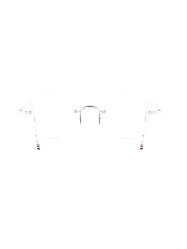 Thom Browne Round Frame Glasses - White