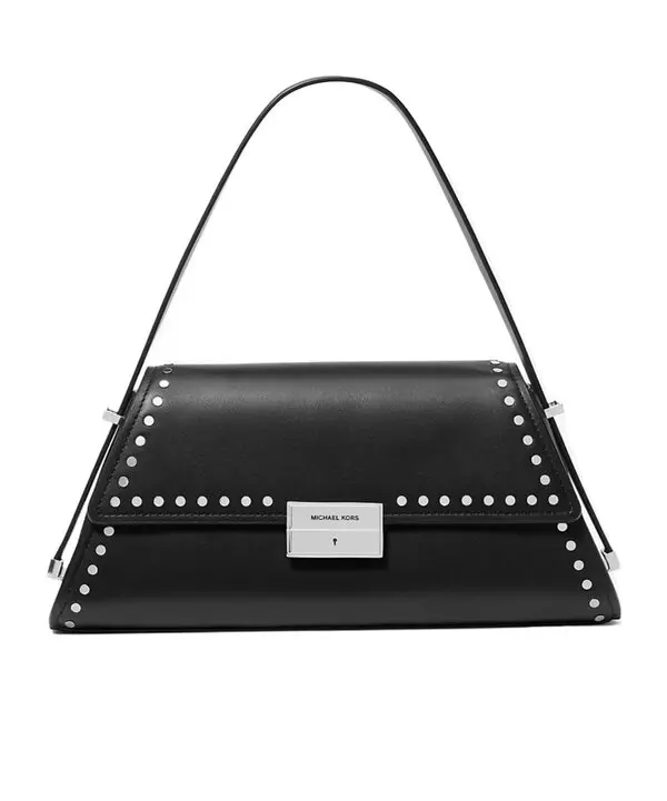 Michael Kors Medium Studded Shoulder Bag - Black