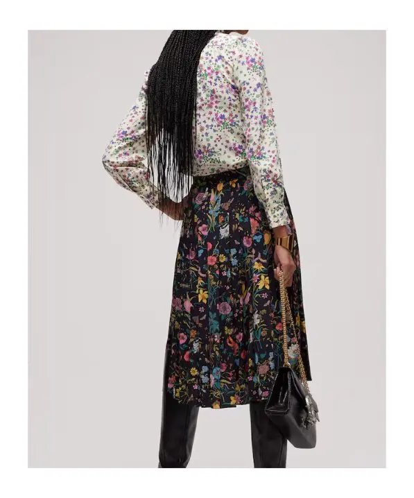 Gucci Printed Silk Shirt With Bow