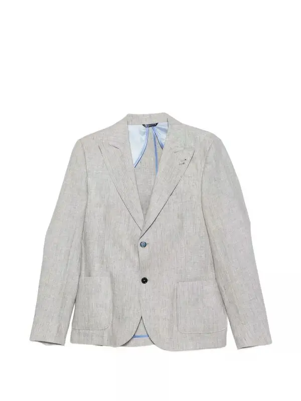 DANIELE ALESSANDRINI Pinstripe Single-breasted Blazer