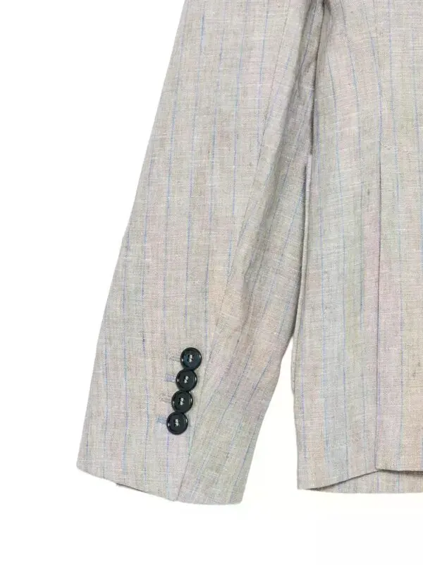 DANIELE ALESSANDRINI Pinstripe Single-breasted Blazer