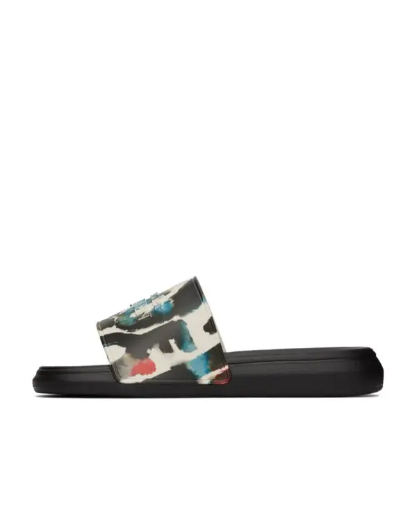 Alexander McQueen Graphic Logo Print Slides