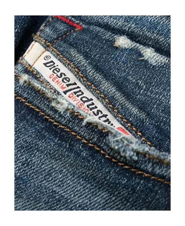 DIESEL® Faded Skinny Jeans - Black