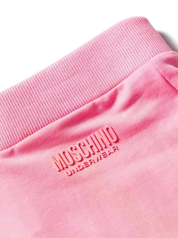 Moschino Logo-appliqué Jersey Mini Shorts