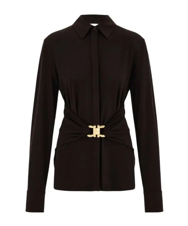 FERRAGAMO Long-sleeved Shirt - Black