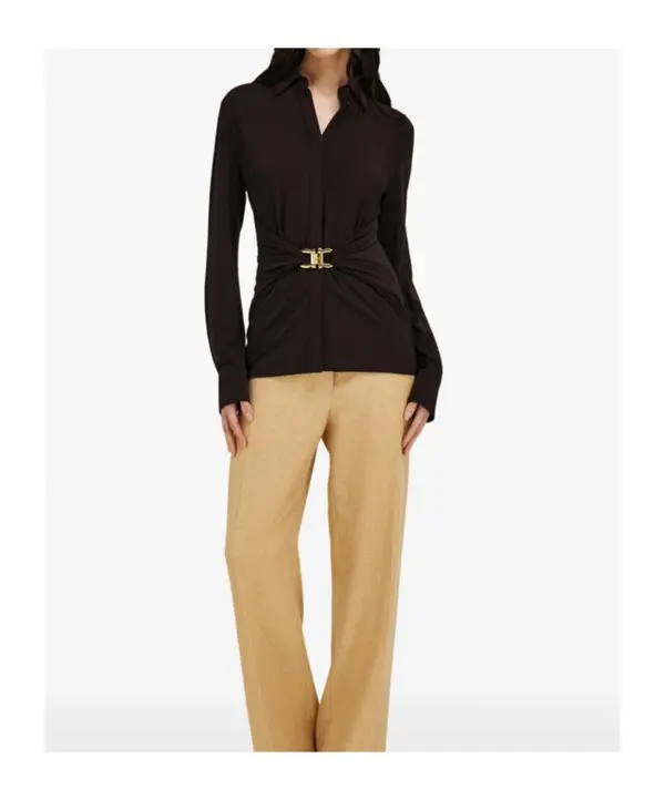 FERRAGAMO Long-sleeved Shirt - Black