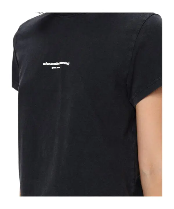 Alexander Wang Logo Cropped T-shirt