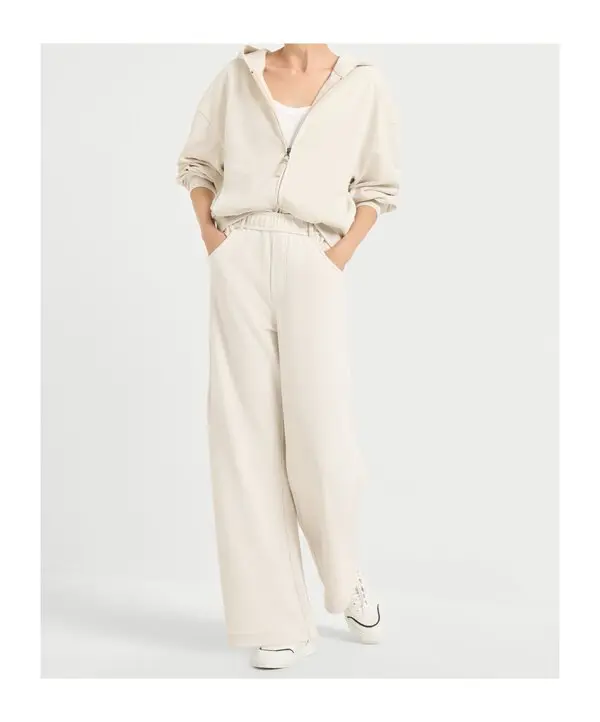 Brunello Cucinelli Elasticated Waist Wide Leg Trousers