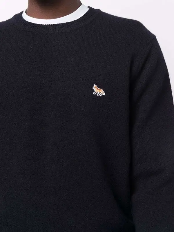 Maison Kitsuné Baby Fox Patch Crew Neck Pullover