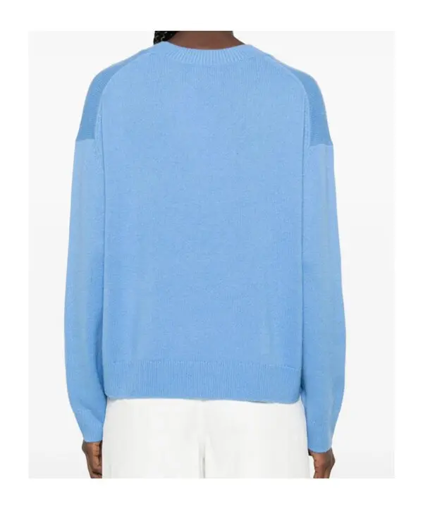 ANINE BING V-neck Knitted Jumper - Blue