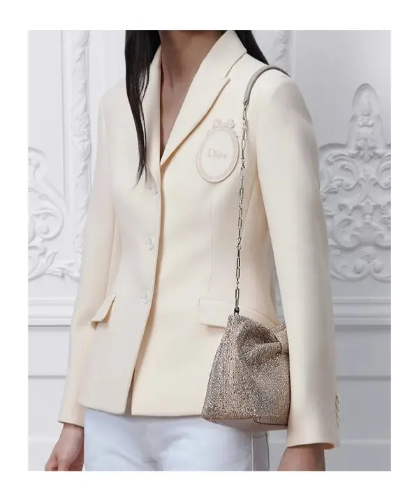 Dior Embellished Bow Shoulder Bag