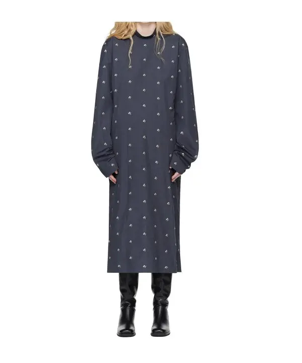 RIER Long-sleeved Dress With Waist Tie