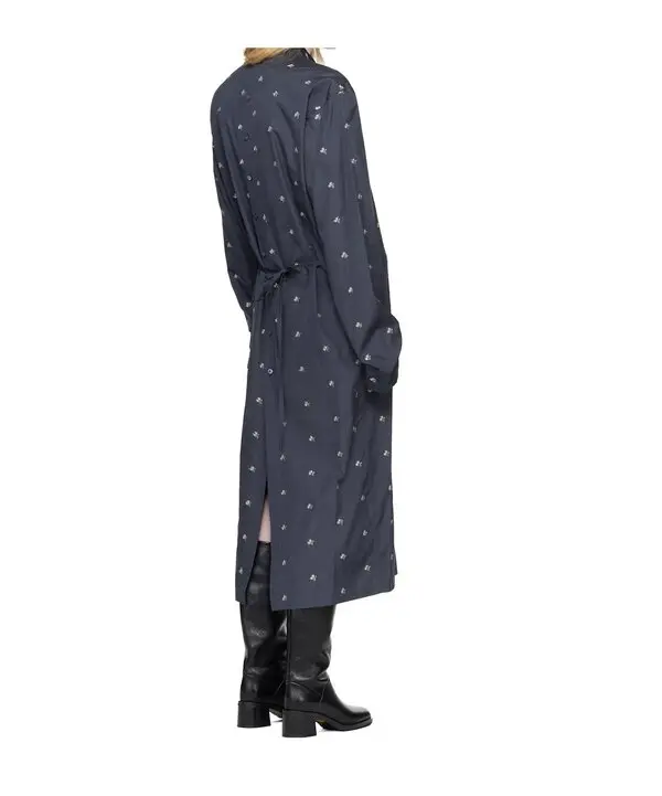 RIER Long-sleeved Dress With Waist Tie
