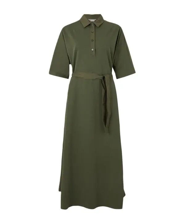 Max Mara Collared Midi Dress With Belt