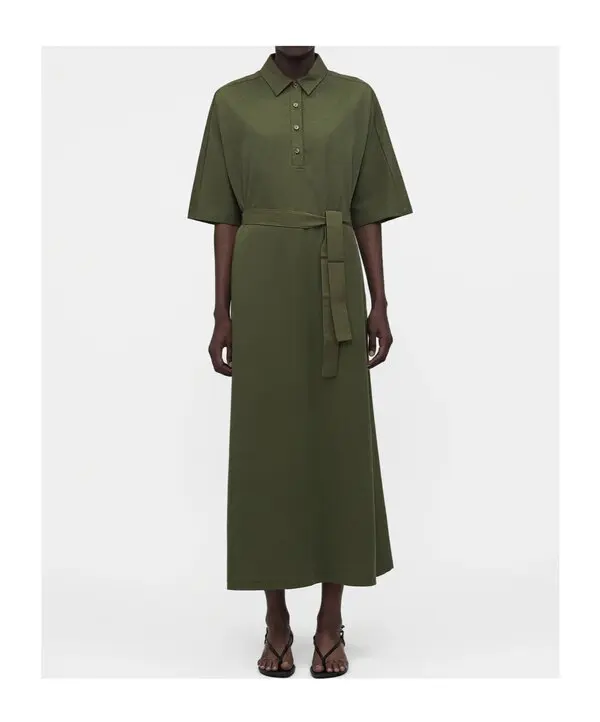 Max Mara Collared Midi Dress With Belt