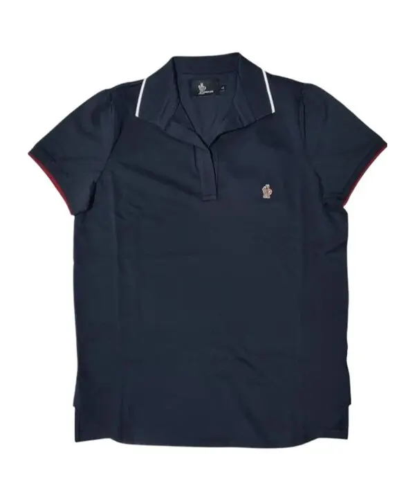 Moncler Short Sleeve Polo Shirt With Contrasting Trim