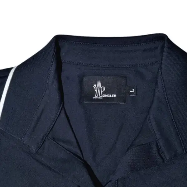 Moncler Short Sleeve Polo Shirt With Contrasting Trim