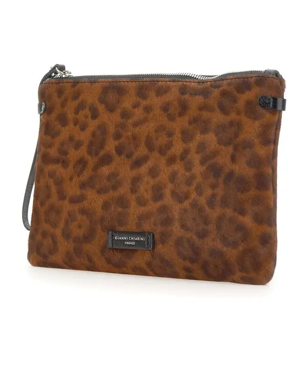 GIANNI CHIARINI Hermy Animal Pattern Wristlet Bag