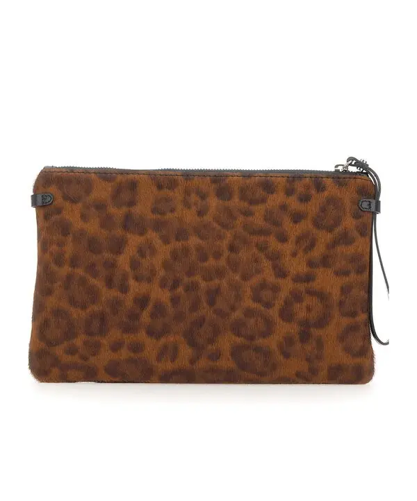 GIANNI CHIARINI Hermy Animal Pattern Wristlet Bag