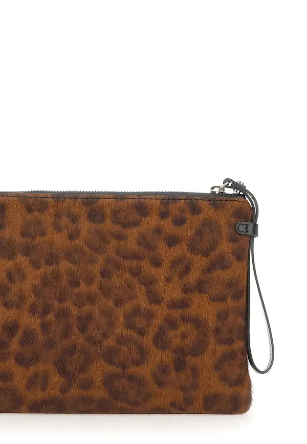 GIANNI CHIARINI Hermy Animal Pattern Wristlet Bag