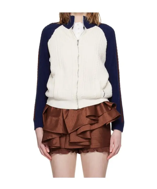 SHUSHU/TONG Long Sleeve Knitwear - White
