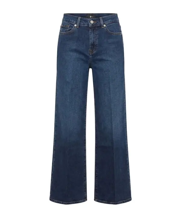 7 For All Mankind Button-fastening Straight-leg Jeans - Blue