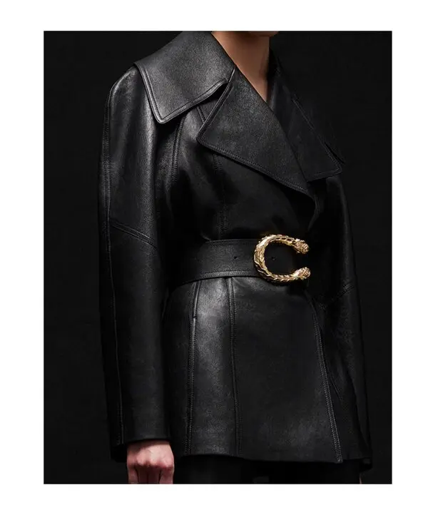 Gucci Collared Belted Trench Coat