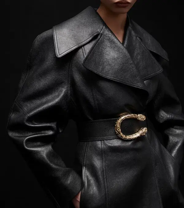 Gucci Collared Belted Trench Coat