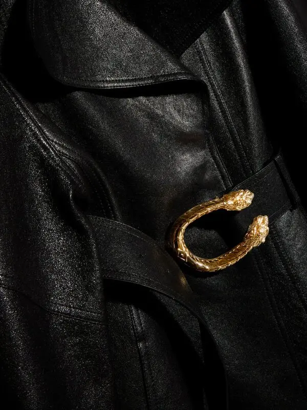 Gucci Collared Belted Trench Coat