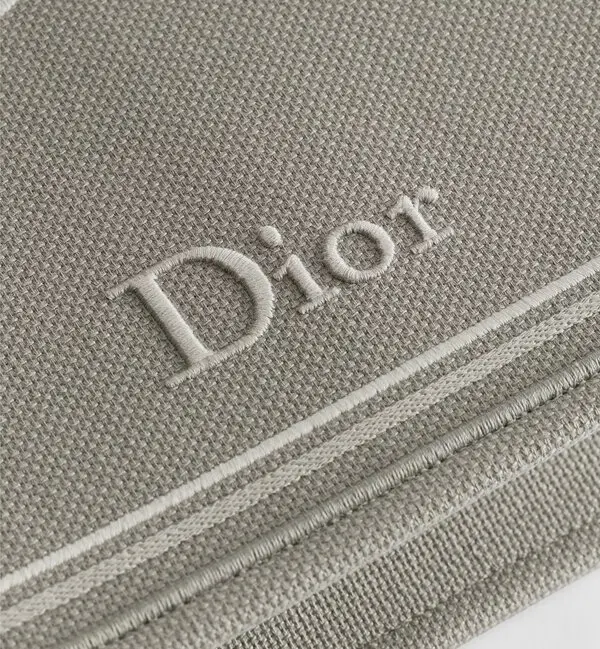 Dior Medium Book Tote With Strap - Gray