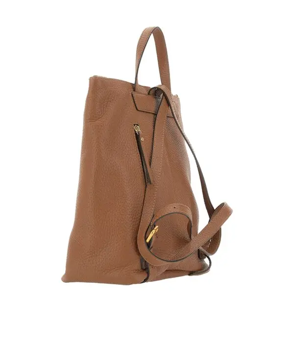 GIANNI CHIARINI Maxi-grain Leather Backpack