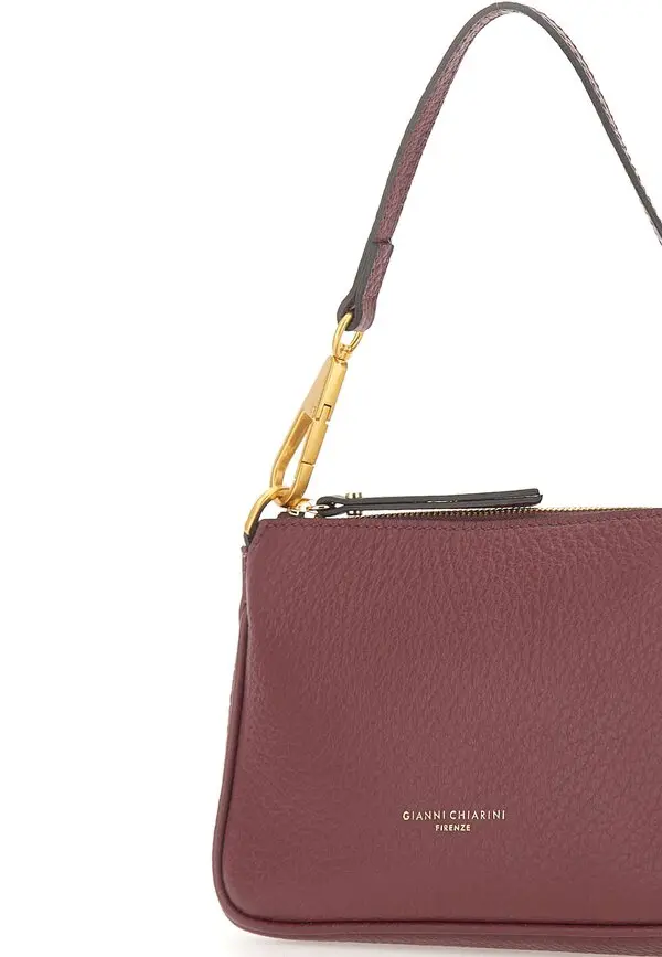 GIANNI CHIARINI Brooke Grained Leather Shoulder Bag