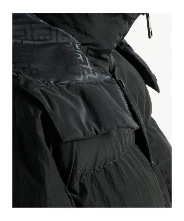 Balmain Padded Nylon And Leather Jacket