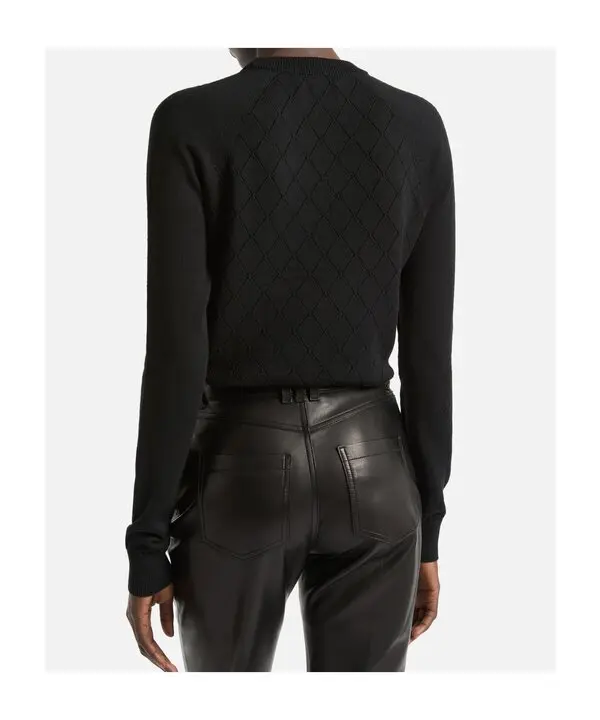 Balmain Knit Jumper With Lion Chain Medallion