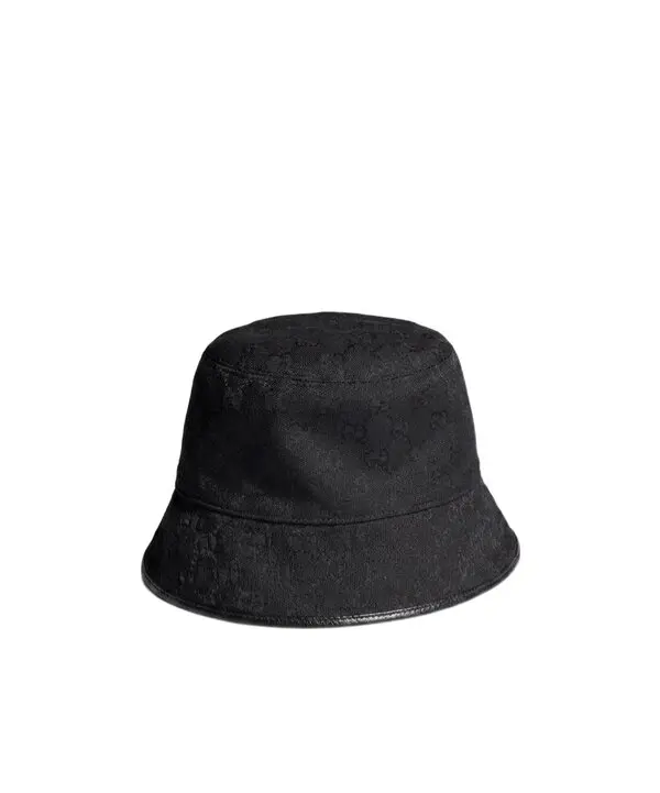Gucci Gg Cotton Canvas Bucket Hat - Black